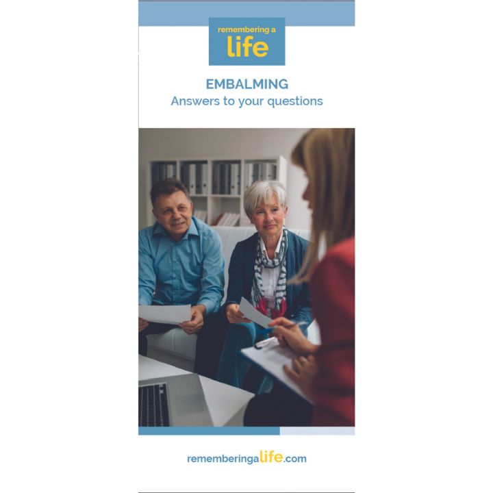 Embalming - Answers to Your Questions Brochure (25 brochures per pack ...